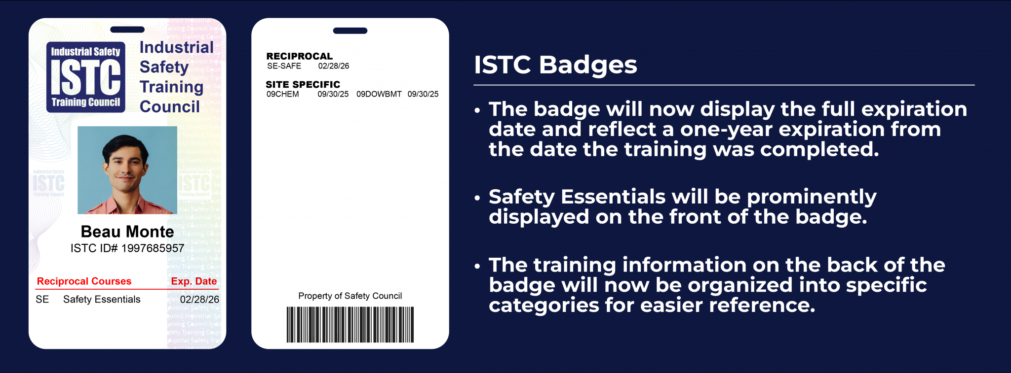 Custom Designed ID Badges - ISTC